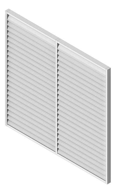 Louvres Airflow Louvreclad JupiterSeries Drainable - BIMcontent.com